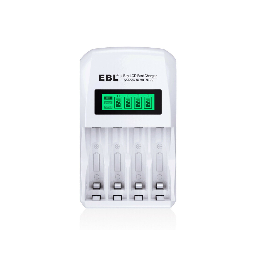 4 Slot External AA/AAA Battery Charger – Police Scanner Outlet